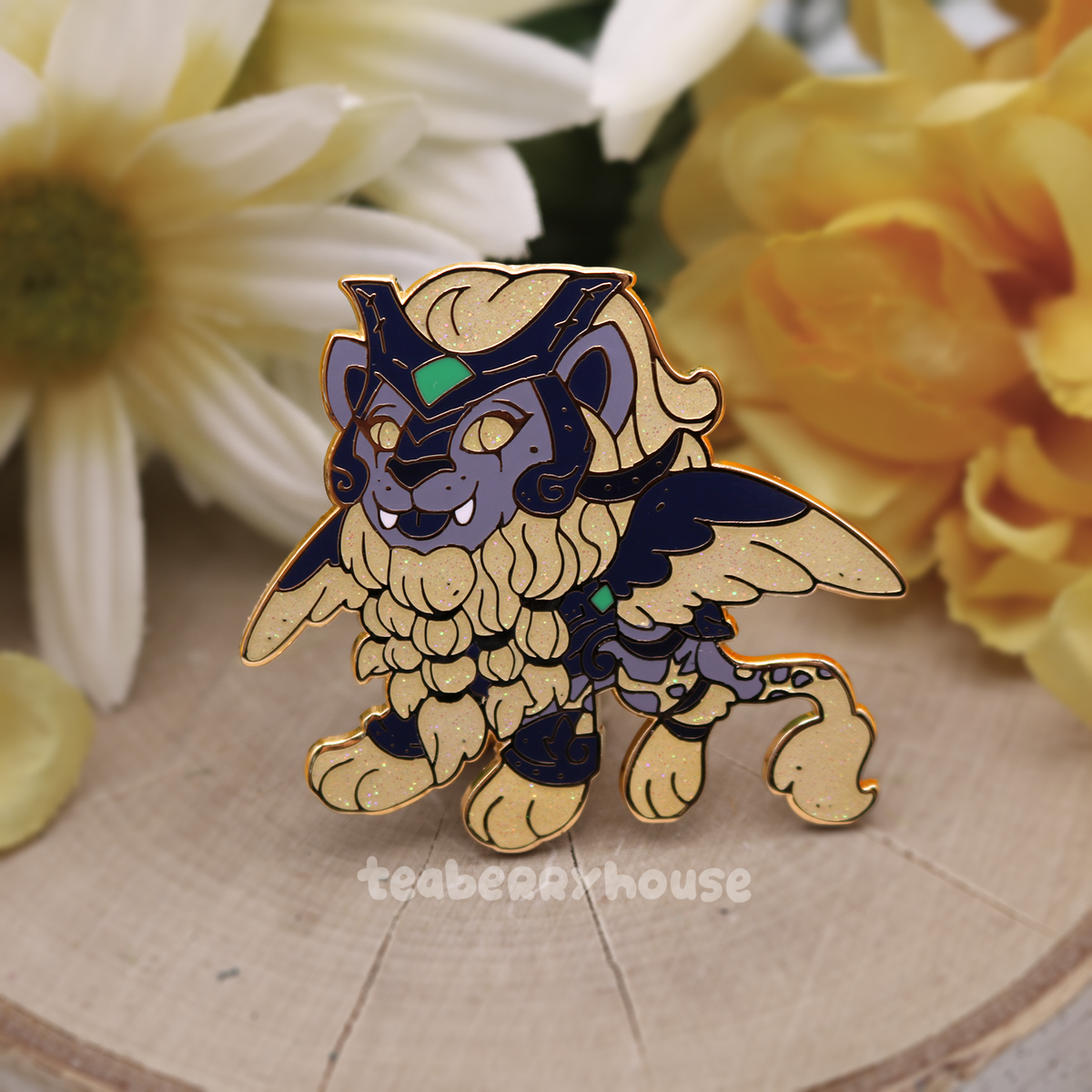Winged Guardian | Mount | enamel pin – TeaberryHouse
