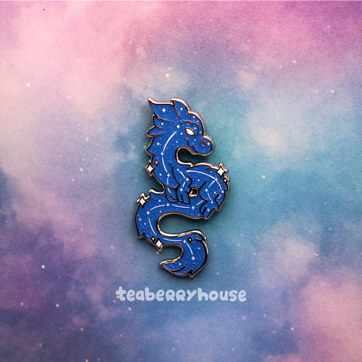 Celestial Dragon | Lil Dragon | enamel pin – TeaberryHouse