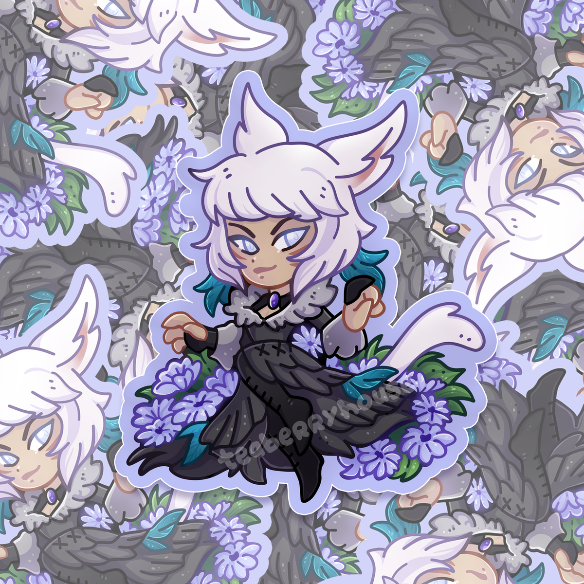 Y'shtola Rhul Chibi FFXIV Vinyl Sticker – TeaberryHouse